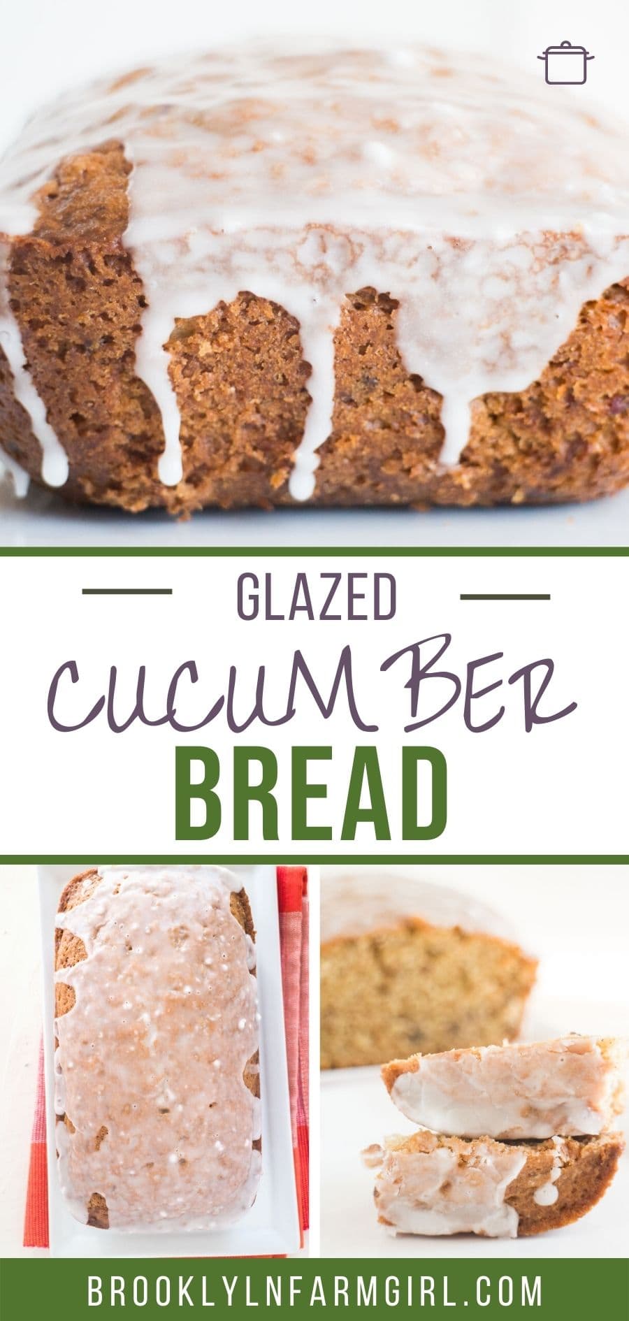 Sugar Glazed Cucumber Bread - The Best Cucumber Dessert Recipe!