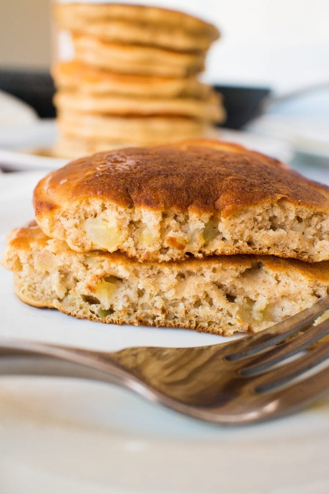 Apple Pie Pancakes (so fluffy!) - Brooklyn Farm Girl
