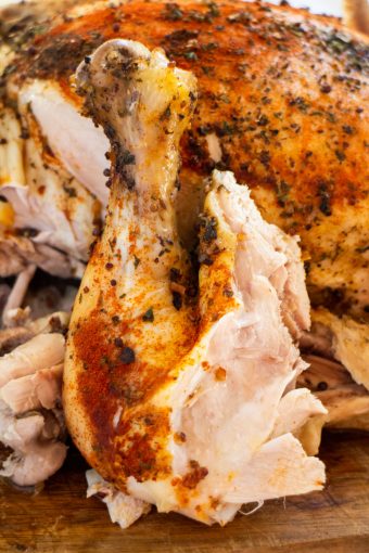 Slow Cooker Whole Chicken (4 Hours) - Brooklyn Farm Girl