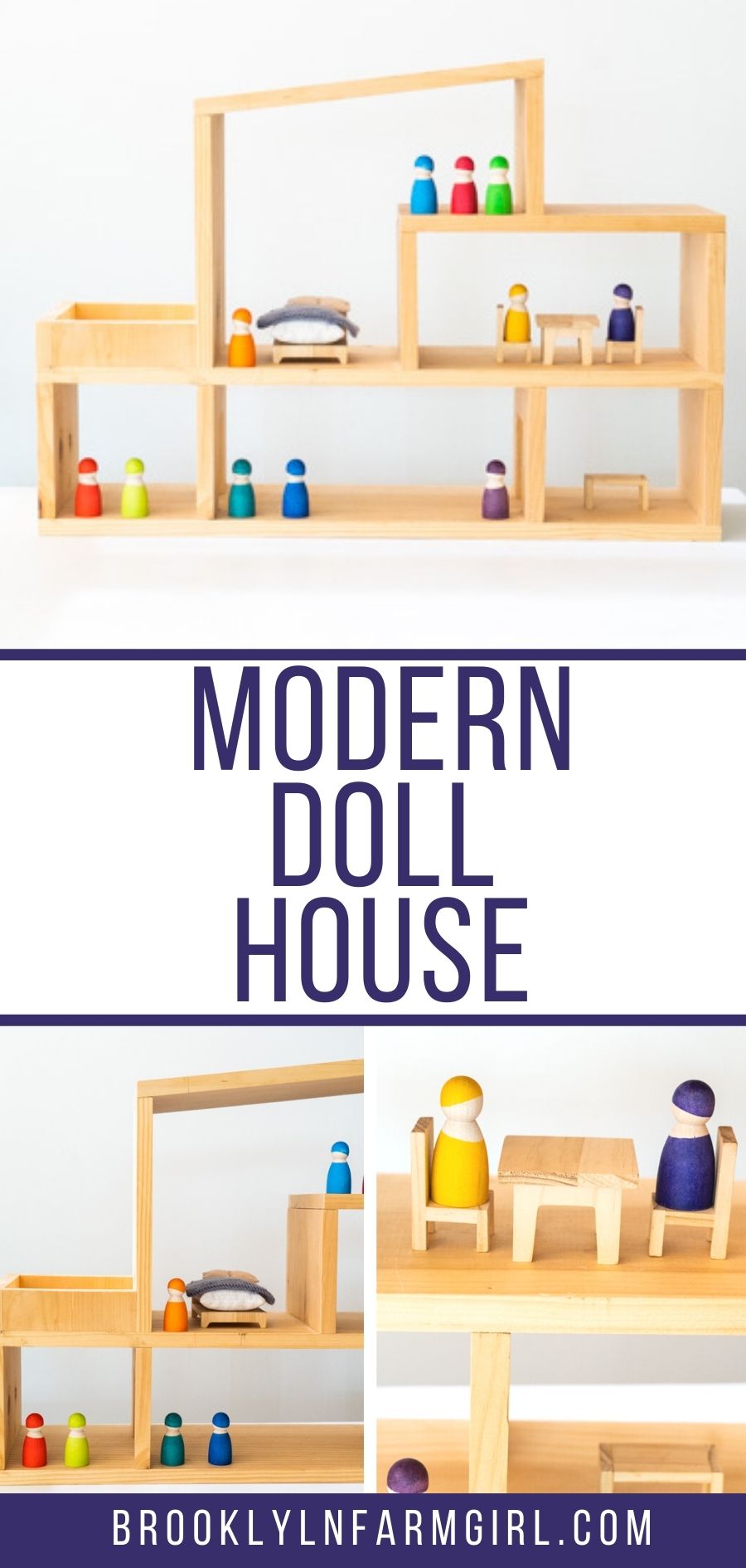 How to Make a Modern Dollhouse for $35 - Easy DIY Plans