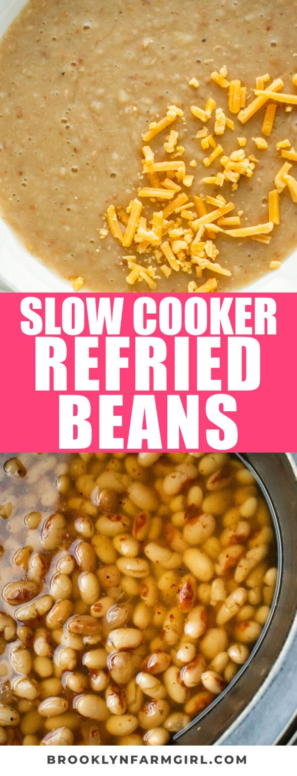 Slow Cooker Refried Beans - Brooklyn Farm Girl