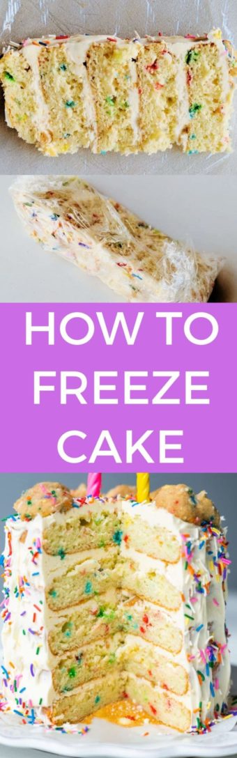 How To Freeze Cake (Slice, Wrap and Freeze) - Brooklyn Farm Girl