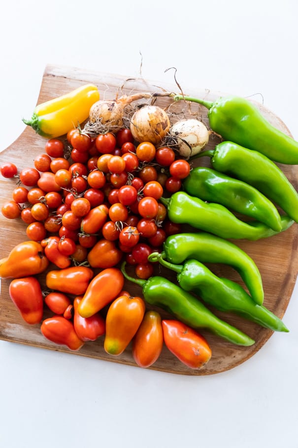 August in the Garden Vegetable Picking - Brooklyn Farm Girl