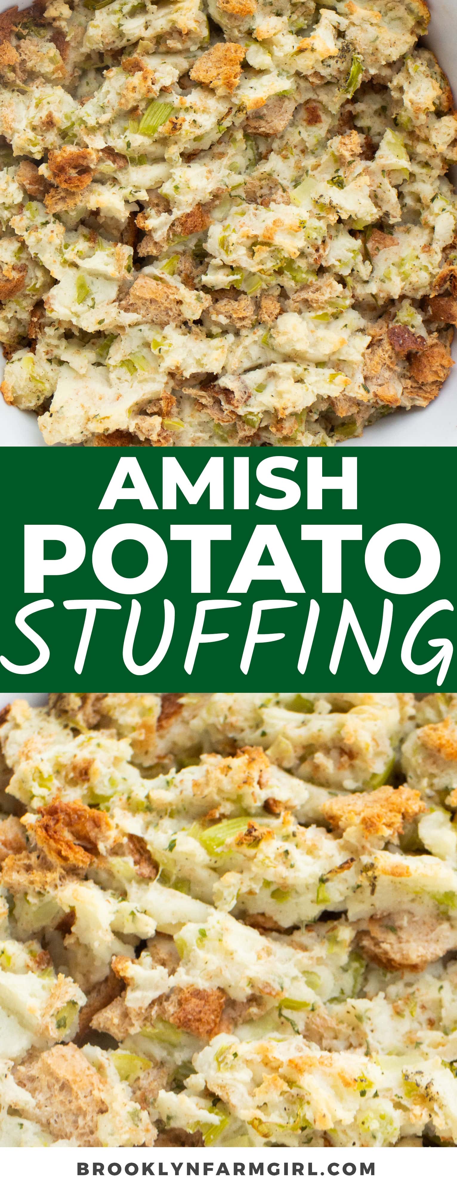 Amish Potato Stuffing - Brooklyn Farm Girl