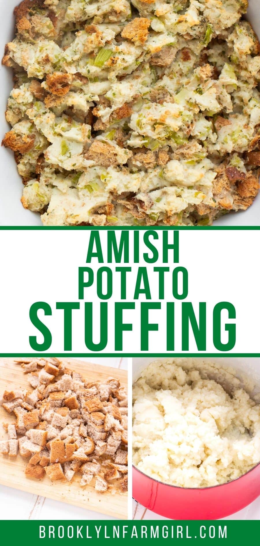 Amish Potato Stuffing - Brooklyn Farm Girl