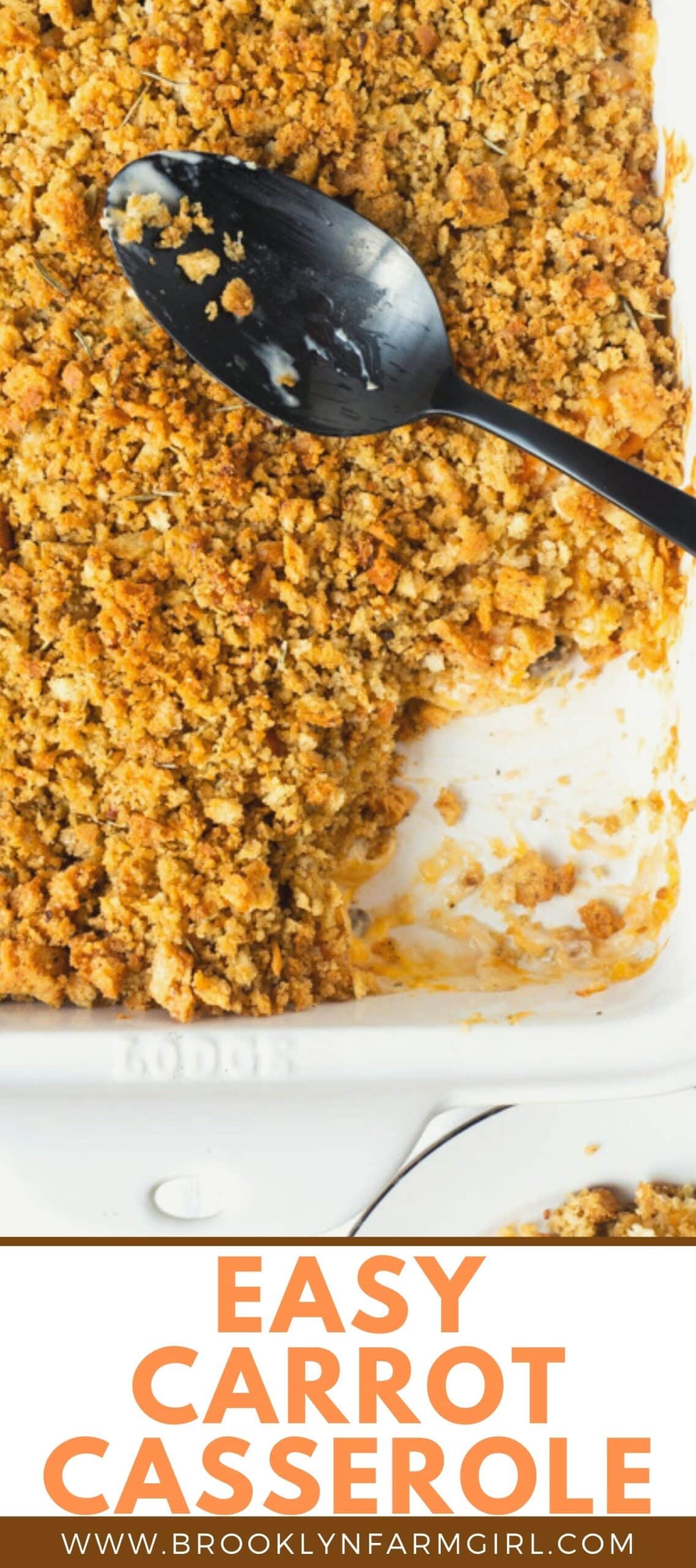 Savory Carrot Casserole with Cheddar Cheese - Brooklyn Farm Girl