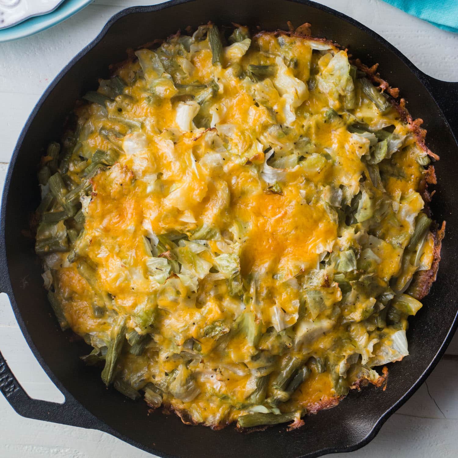 Cheesy Green Beans - Brooklyn Farm Girl