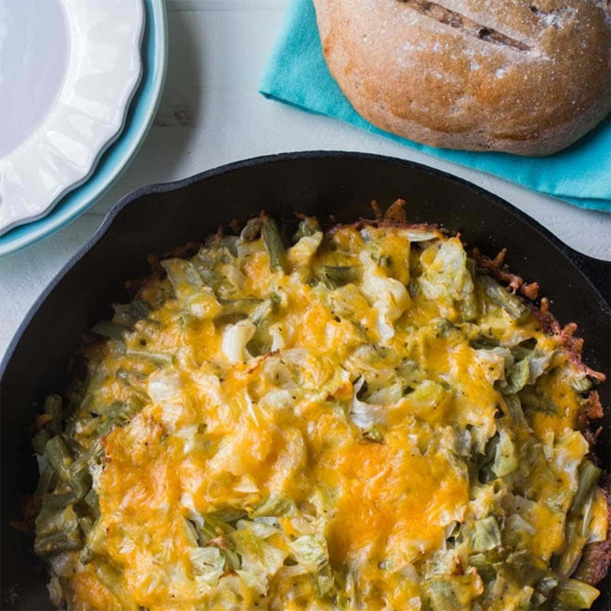 Cheesy Green Beans - Brooklyn Farm Girl