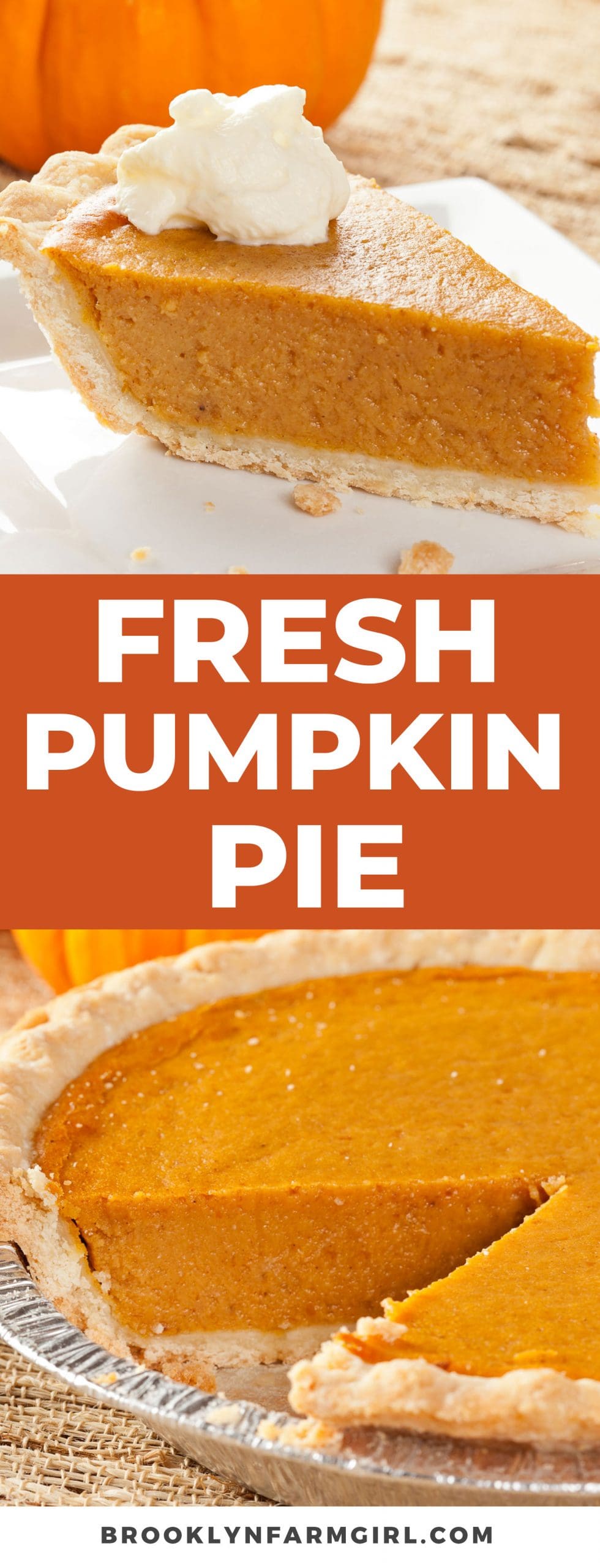 Easy Pumpkin Pie Recipe - Brooklyn Farm Girl