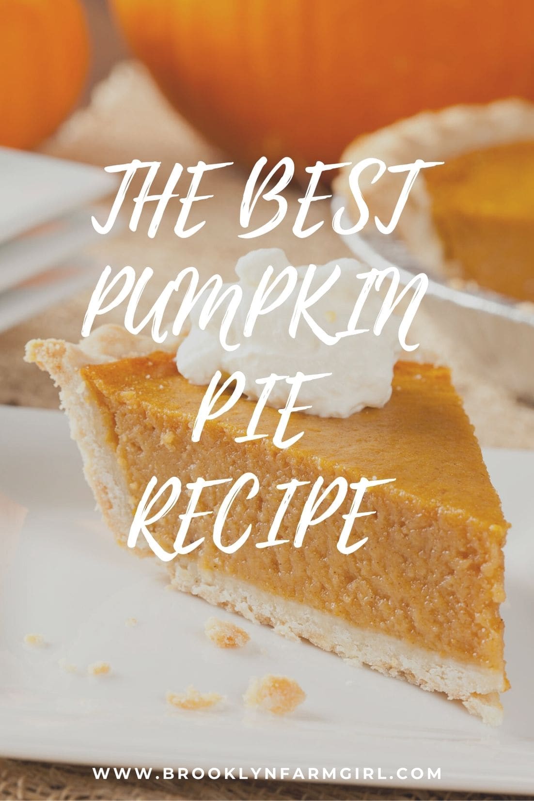 Easy Pumpkin Pie Recipe - Brooklyn Farm Girl