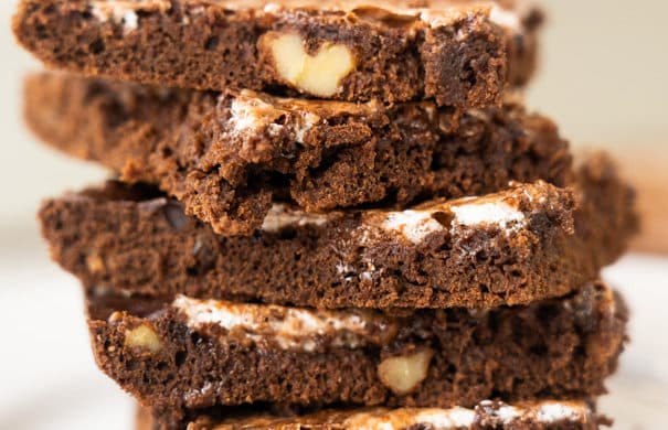 Rocky Road Brownies - Brooklyn Farm Girl