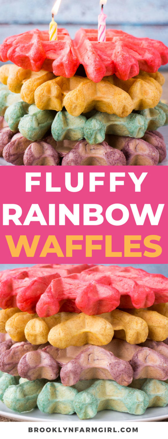 Rainbow Waffles - Brooklyn Farm Girl