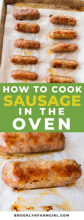 How to Cook Sausage In The Oven - Brooklyn Farm Girl