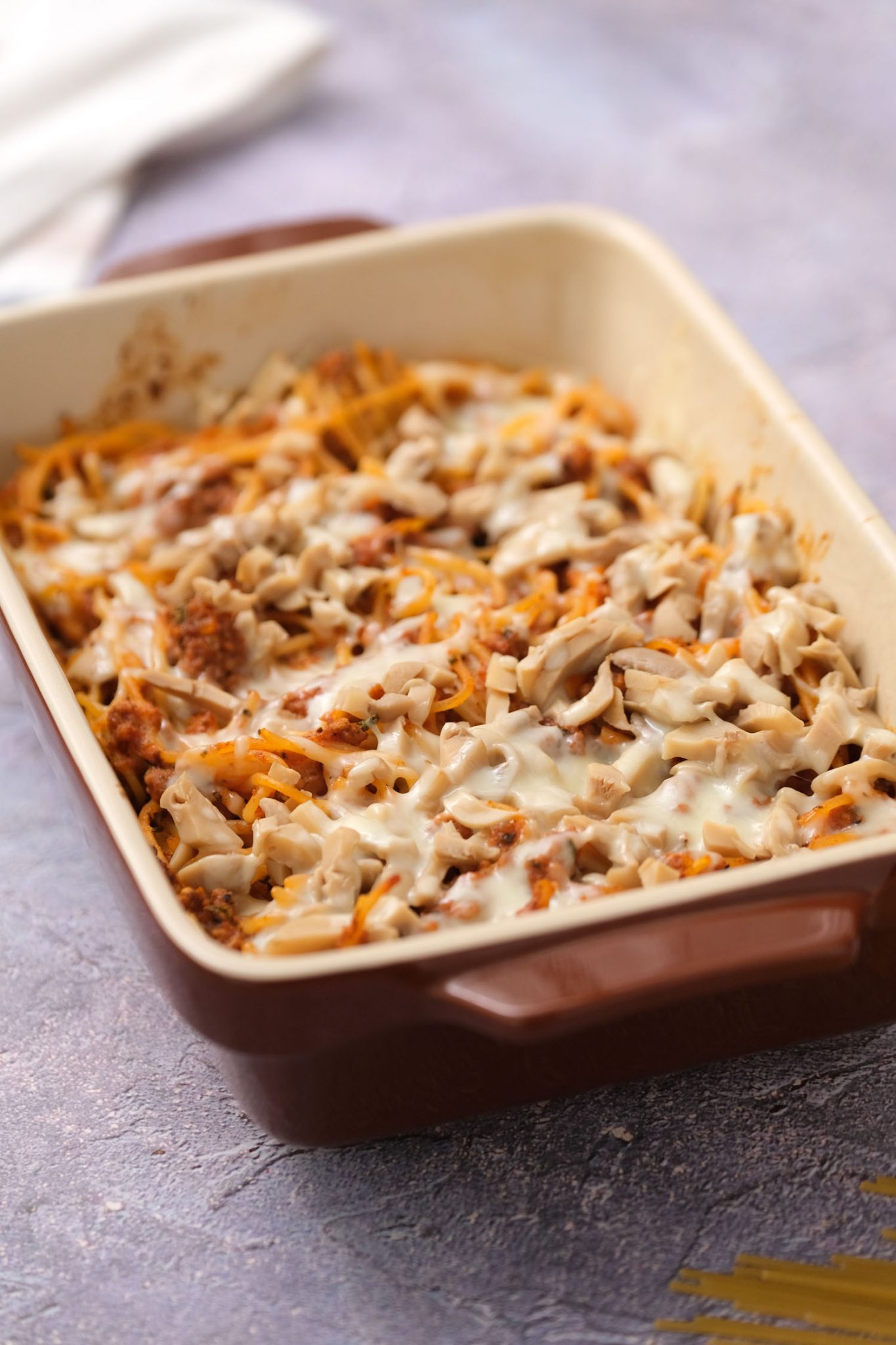 Leftover Spaghetti Casserole - Brooklyn Farm Girl