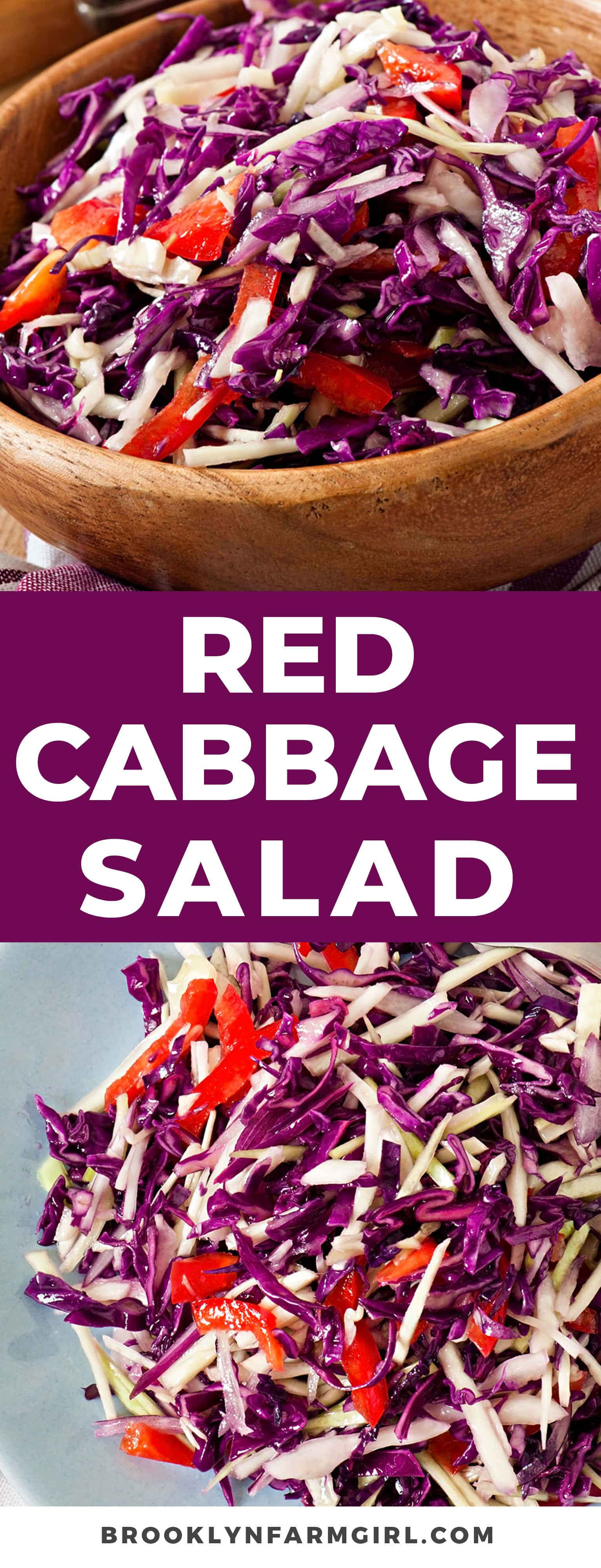 Red Cabbage Salad - Brooklyn Farm Girl