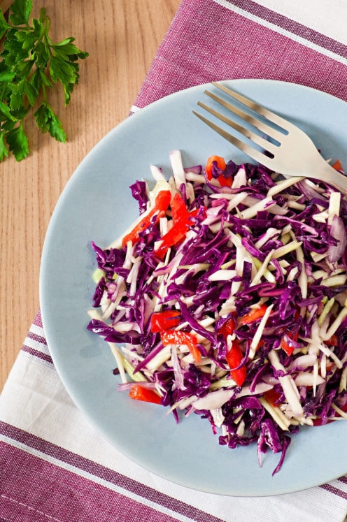 Red Cabbage Salad - Brooklyn Farm Girl