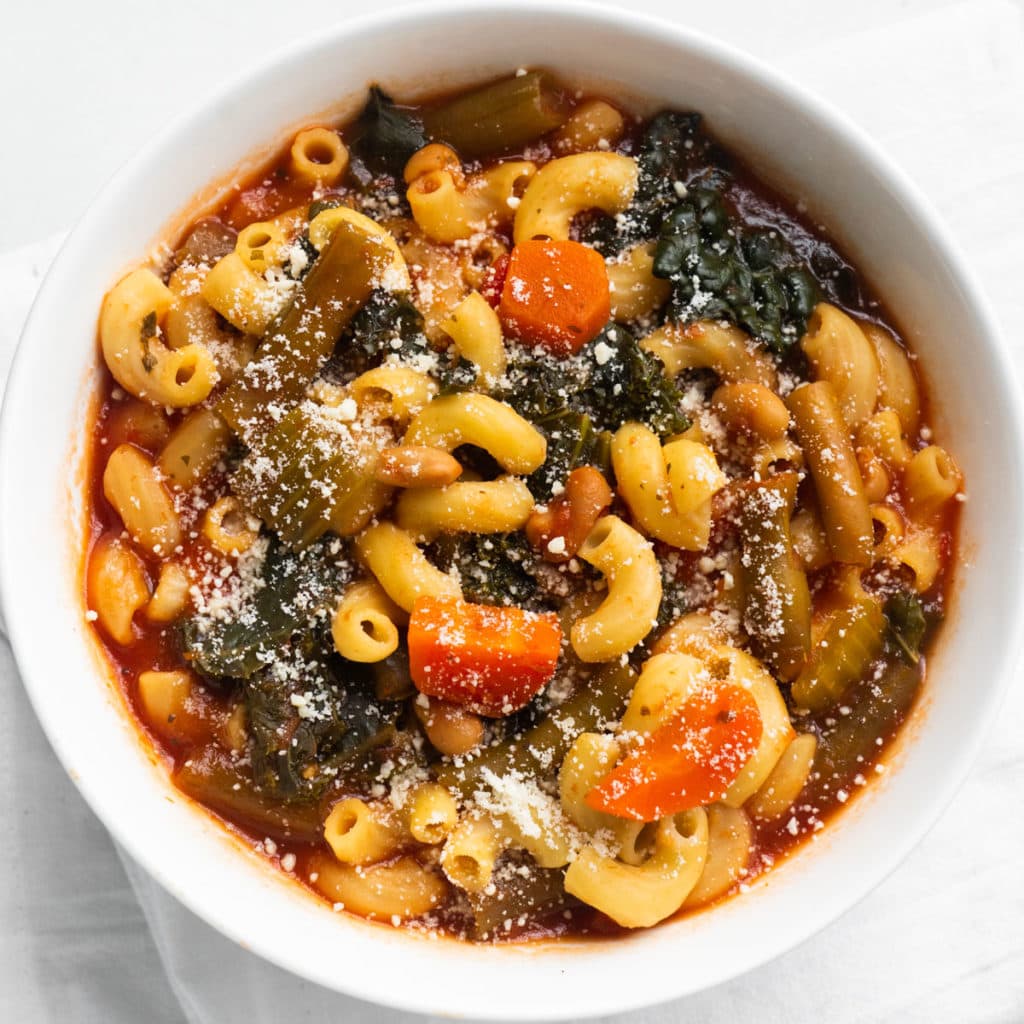 Slow Cooker Minestrone Soup - Brooklyn Farm Girl
