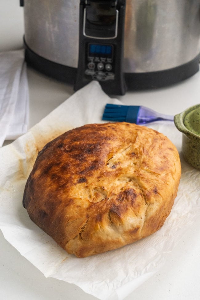 Sourdough Crockpot Bread - Brooklyn Farm Girl