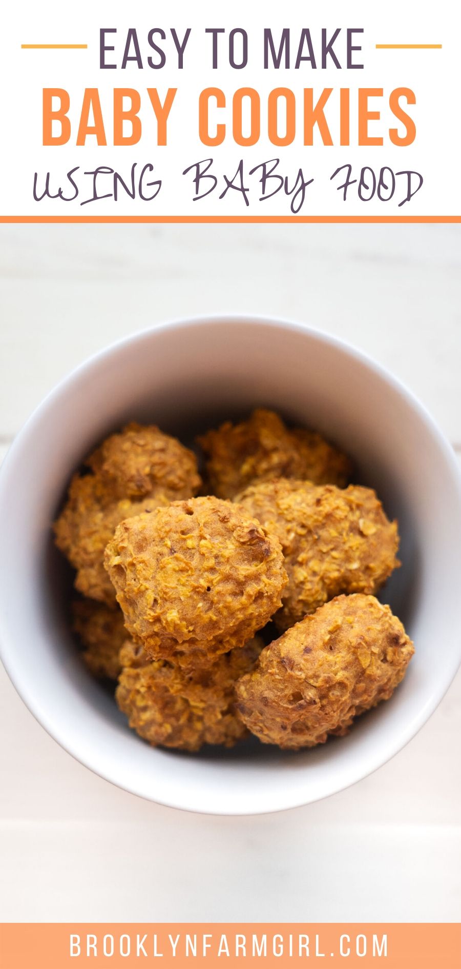 Carrot Baby Cookies Using Baby Food - Brooklyn Farm Girl
