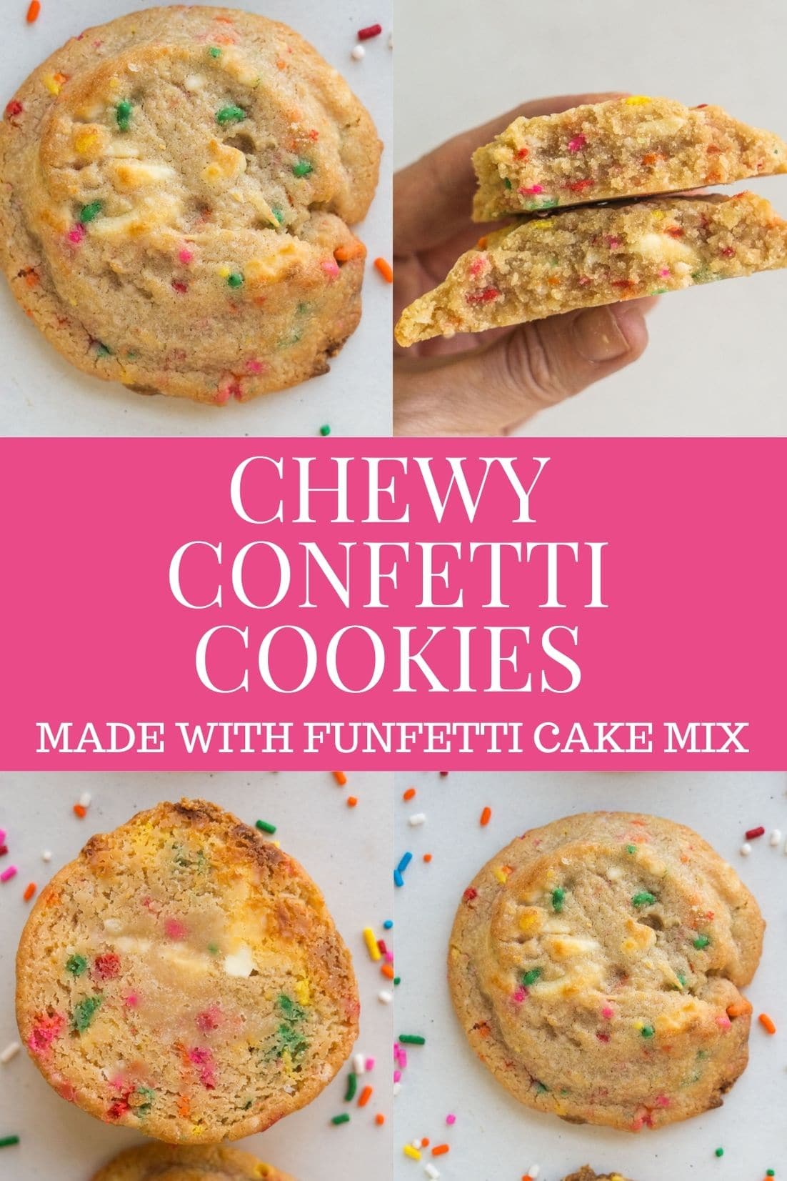 Chewy Confetti Cookies - Brooklyn Farm Girl
