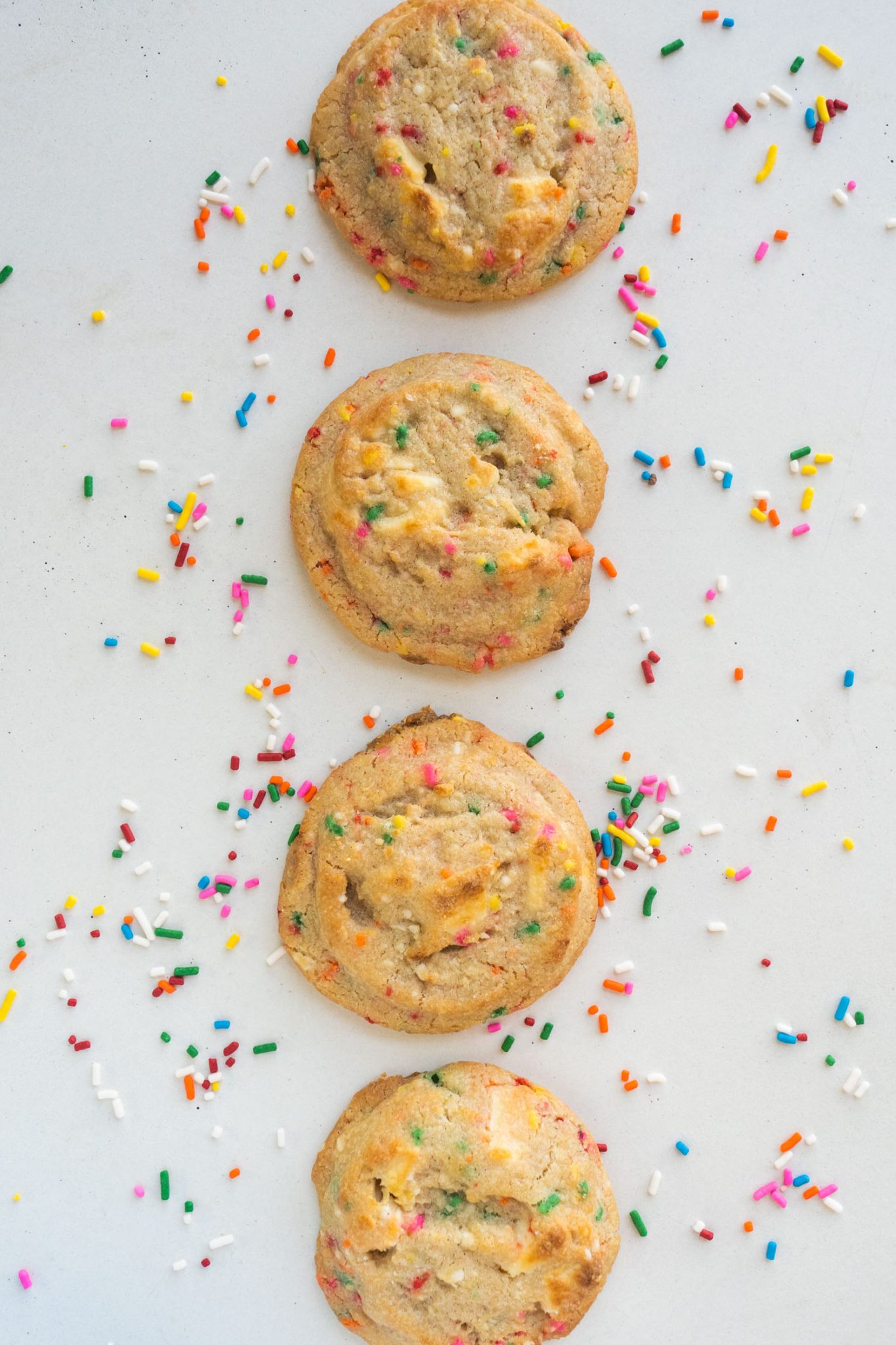 Chewy Confetti Cookies - Brooklyn Farm Girl