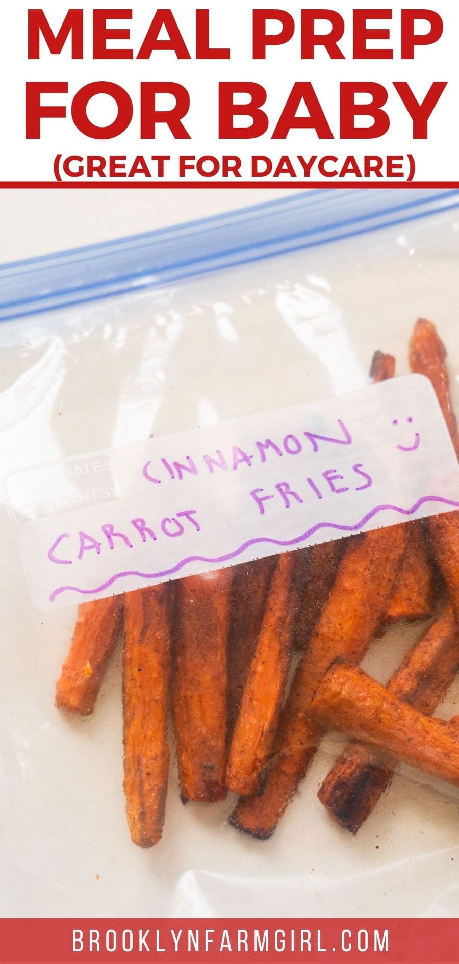 Cinnamon Carrot Fries for Baby - Brooklyn Farm Girl