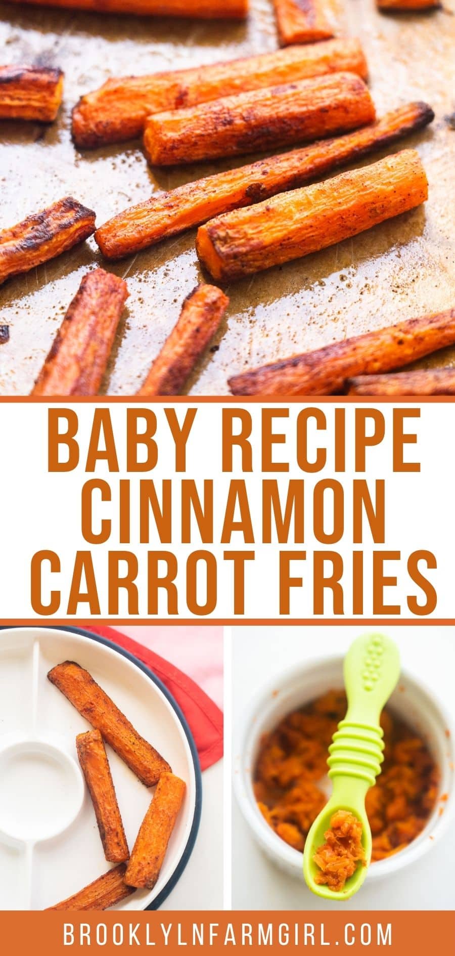 Cinnamon Carrot Fries for Baby - Brooklyn Farm Girl