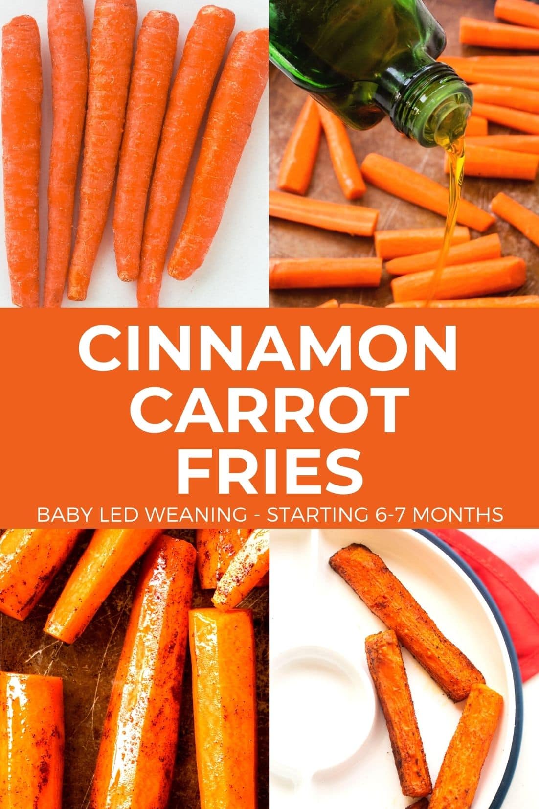 Cinnamon Carrot Fries for Baby - Brooklyn Farm Girl