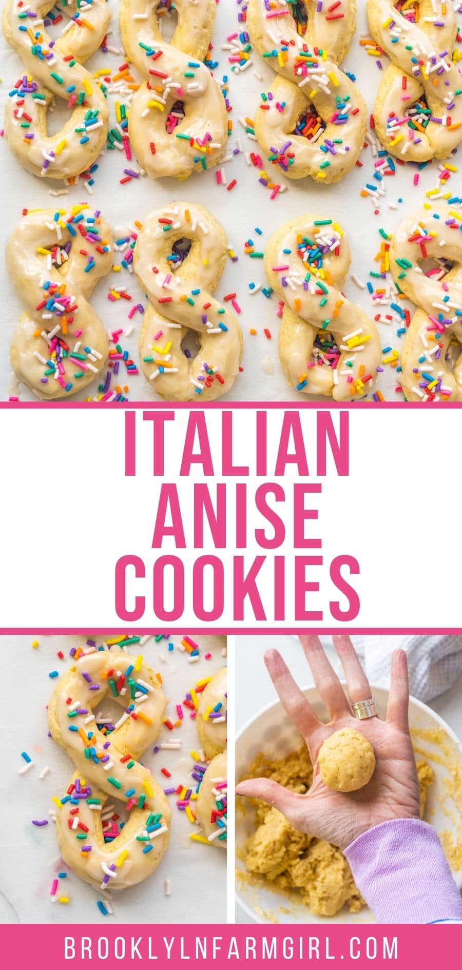 Italian Anise Cookies with Sprinkles - Brooklyn Farm Girl