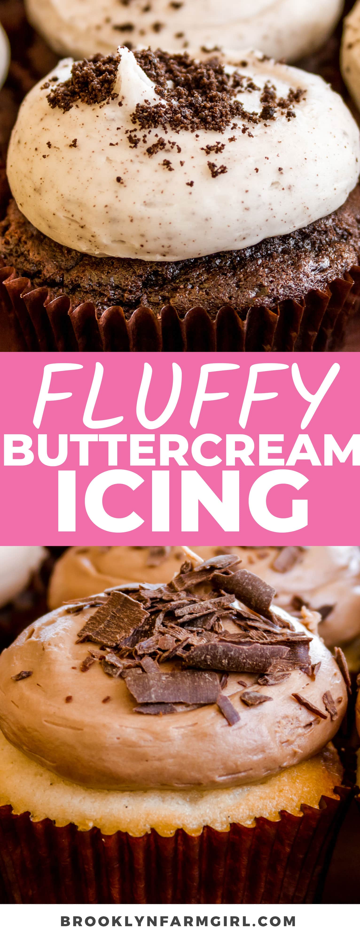 Buttercream Icing for Cupcakes (Vanilla and Chocolate) - Brooklyn Farm Girl