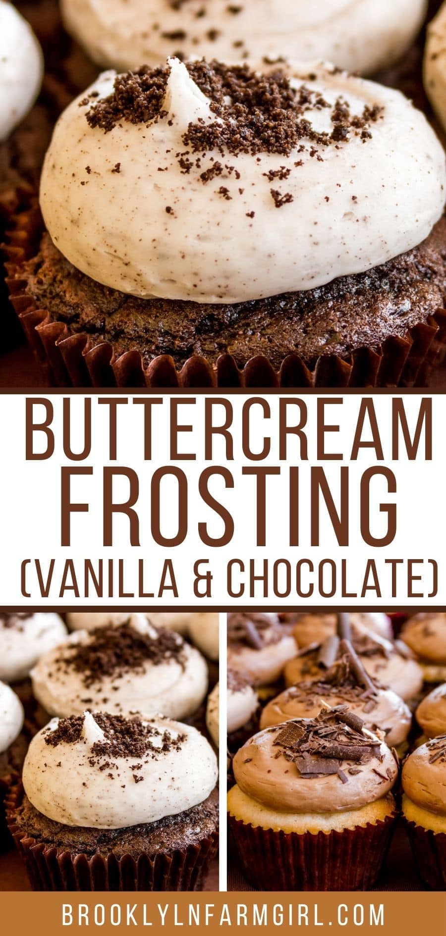 Buttercream Icing for Cupcakes (Vanilla and Chocolate) - Brooklyn Farm Girl