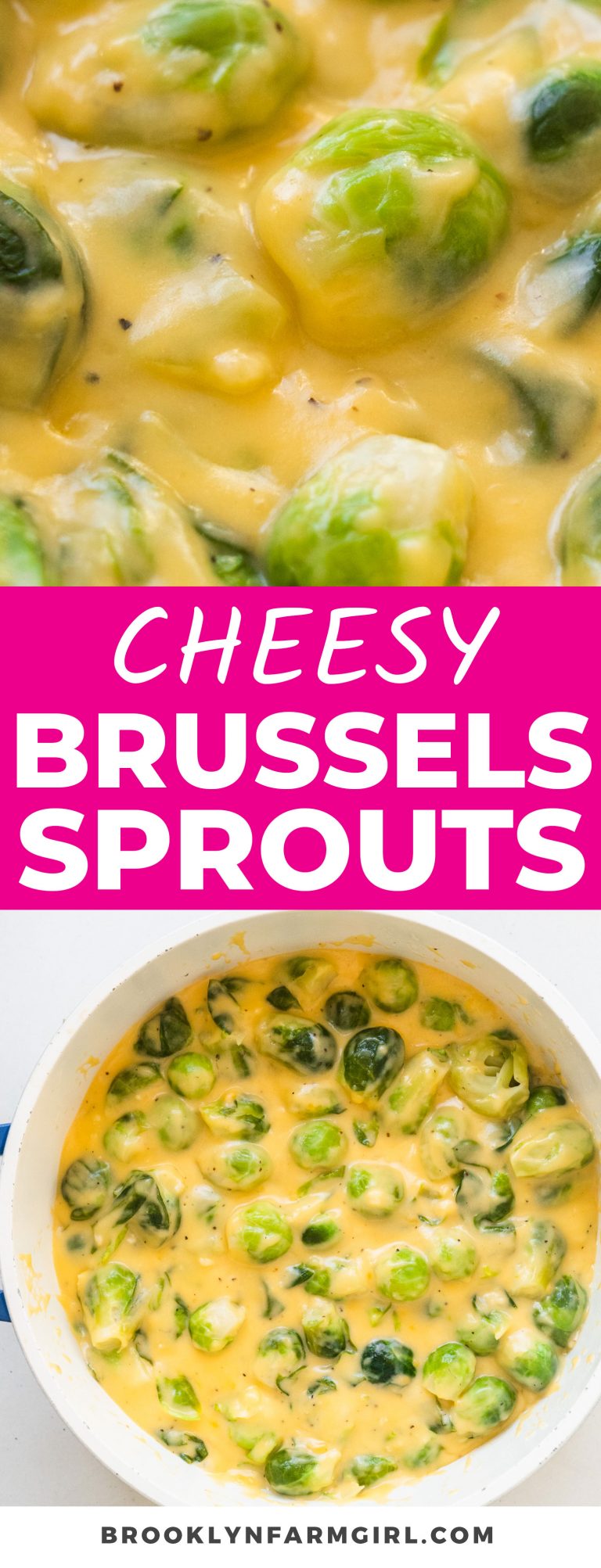 Cheesy Brussels Sprouts - Brooklyn Farm Girl