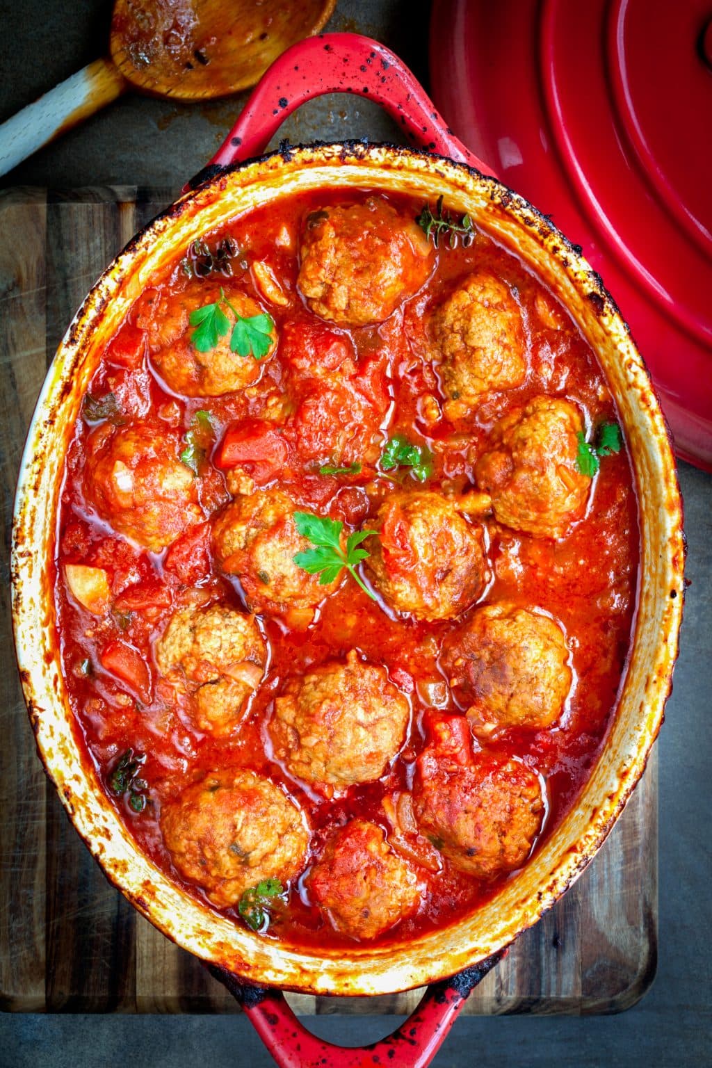 Oven Baked Chicken Meatballs - Brooklyn Farm Girl