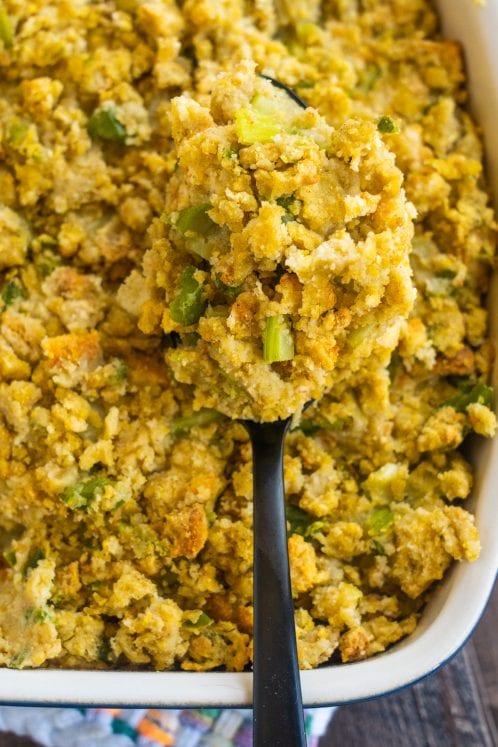 Southern Cornbread Dressing - Brooklyn Farm Girl