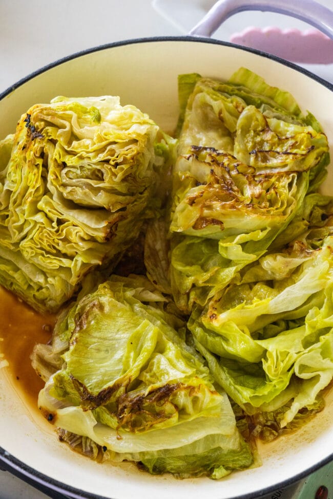 Cooked Lettuce (in Chicken Broth) - Brooklyn Farm Girl