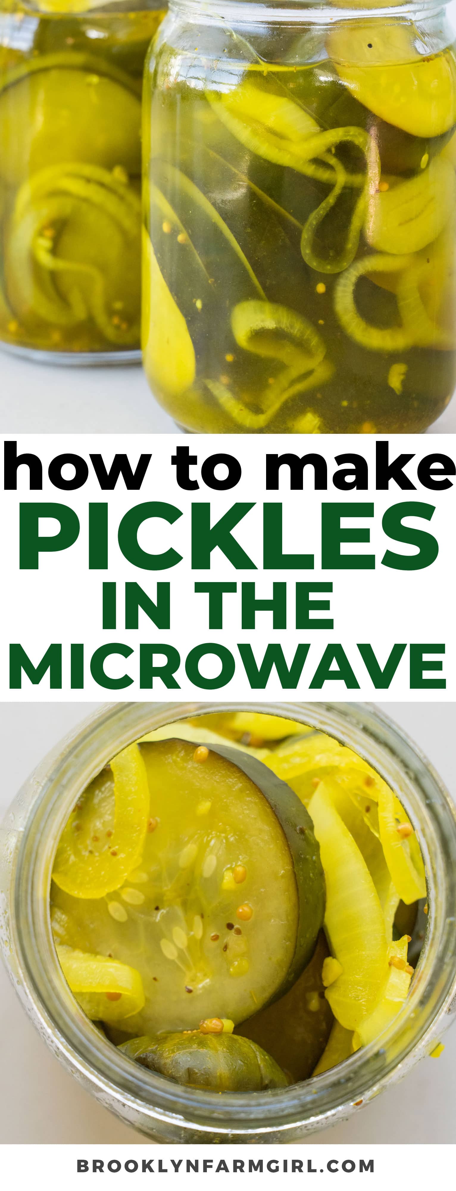 Microwave Pickles (8 minute pickles!) - Brooklyn Farm Girl
