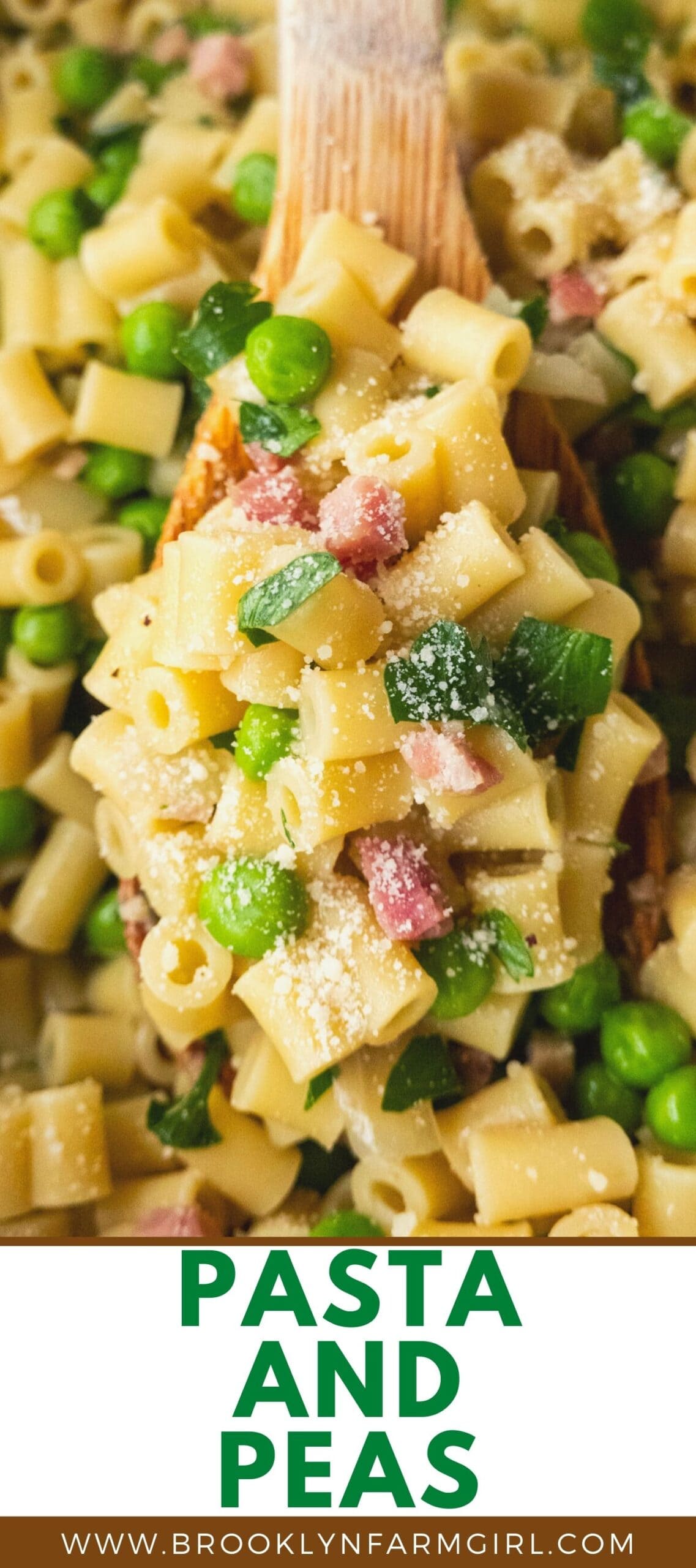 Pasta and Peas (30 Minute Family Meal) - Brooklyn Farm Girl