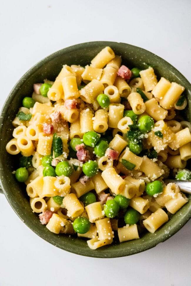 Pasta and Peas (Pasta e Piselli) - Brooklyn Farm Girl