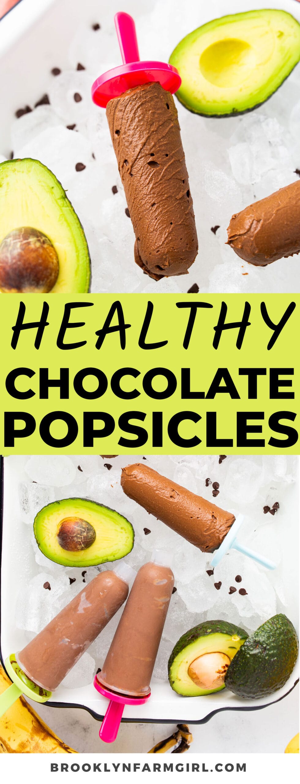 Chocolate Avocado Fudge Pops - Brooklyn Farm Girl