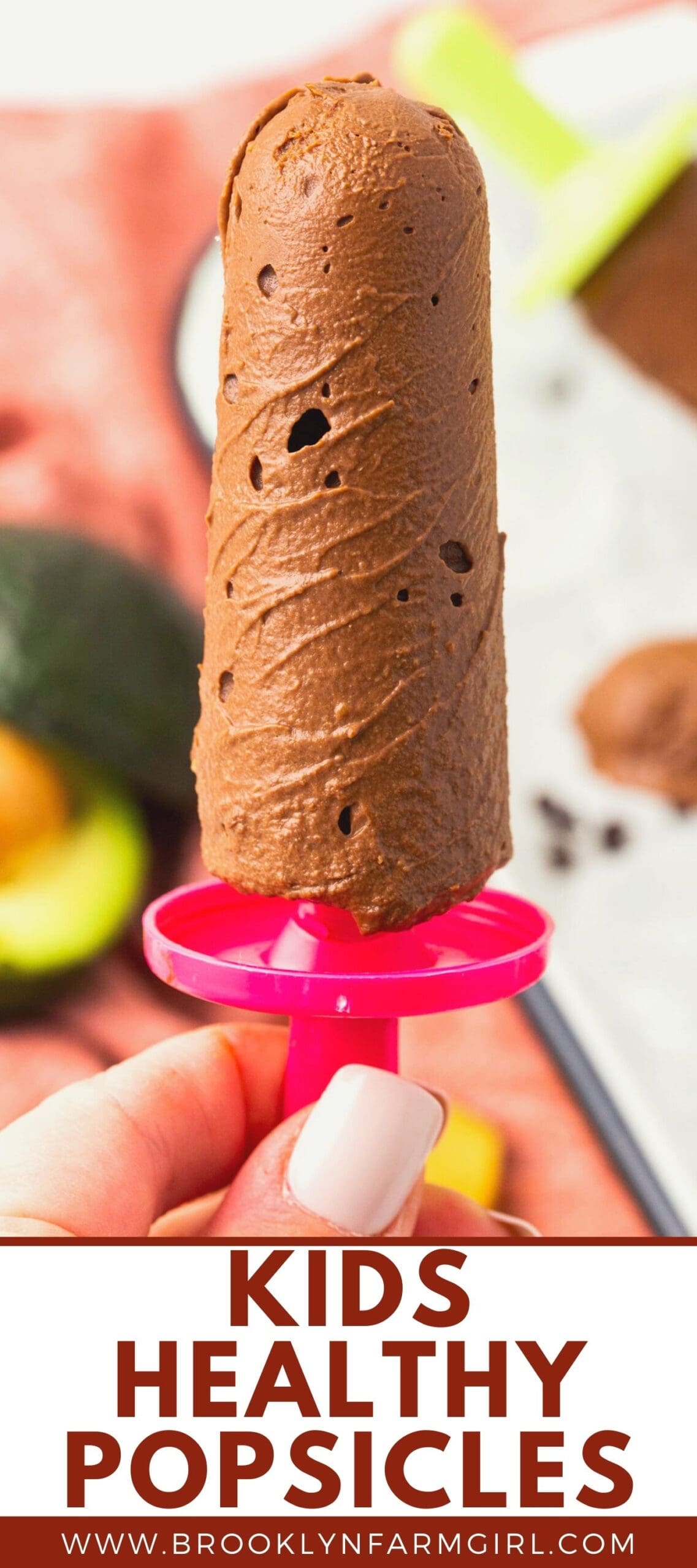Chocolate Avocado Fudge Pops - Brooklyn Farm Girl