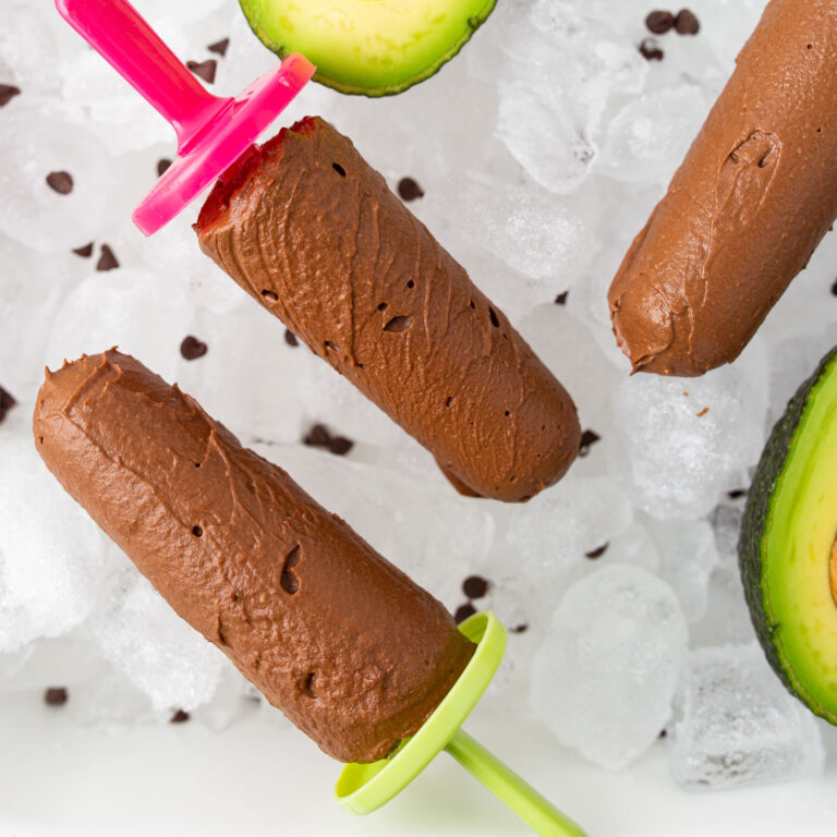 Healthy Chocolate Avocado Popsicles - Brooklyn Farm Girl