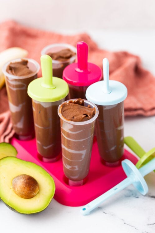 Chocolate Avocado Fudge Pops - Brooklyn Farm Girl