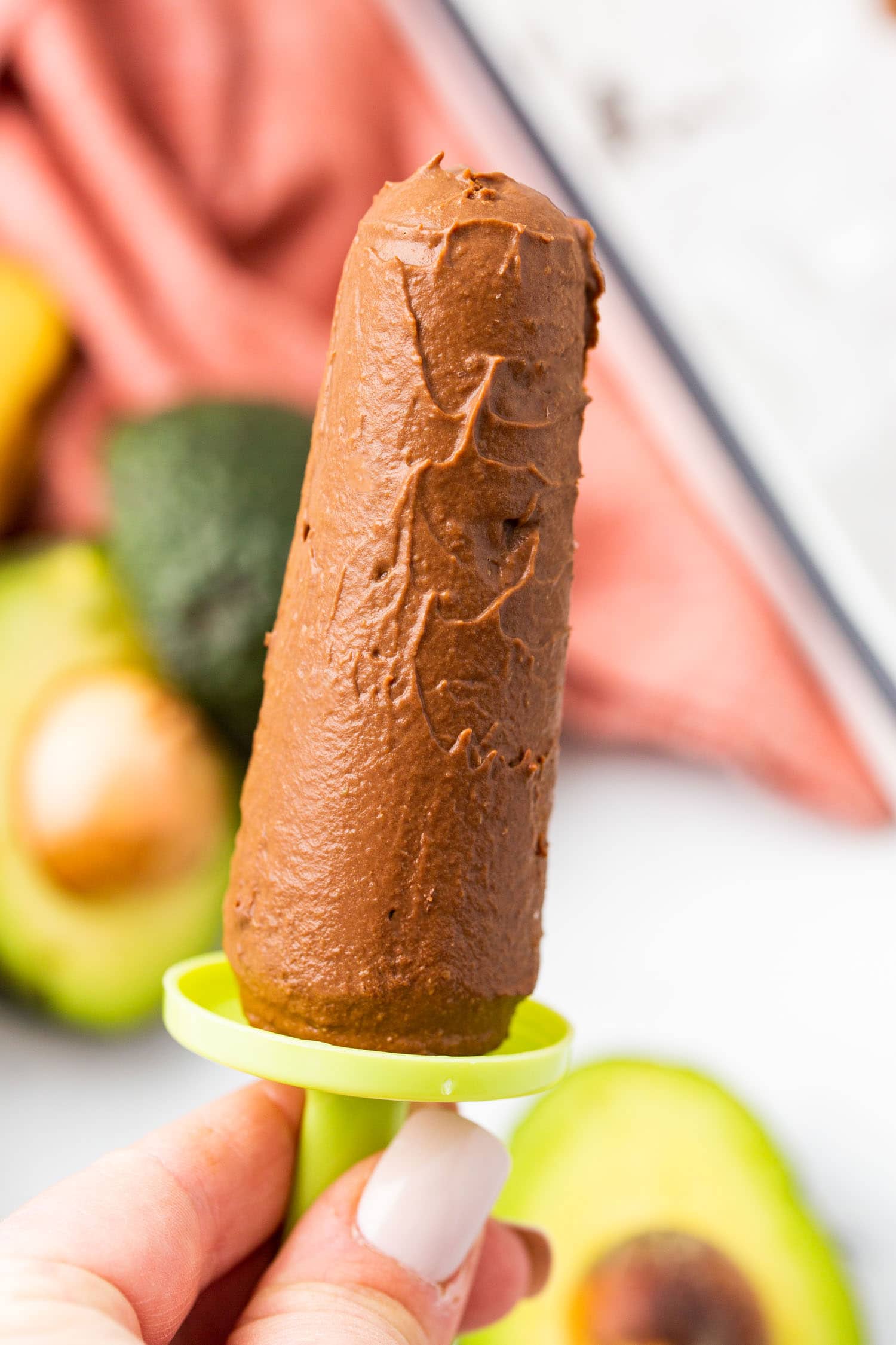 Chocolate Avocado Fudge Pops - Brooklyn Farm Girl