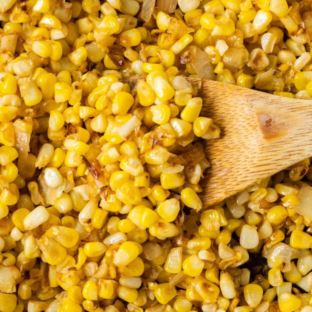 Fried Corn and Onions - Brooklyn Farm Girl