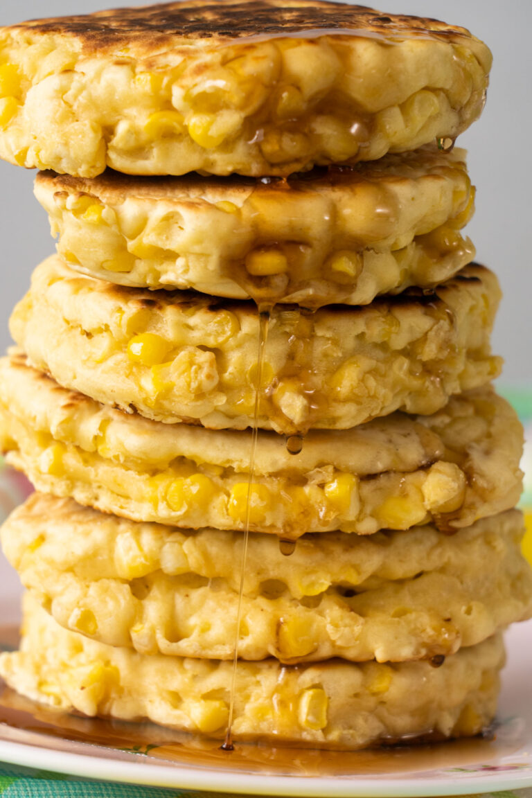 Fresh Corn Pancakes - Brooklyn Farm Girl