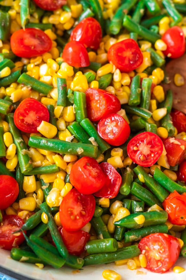 Succotash with Corn and Green Beans - Brooklyn Farm Girl