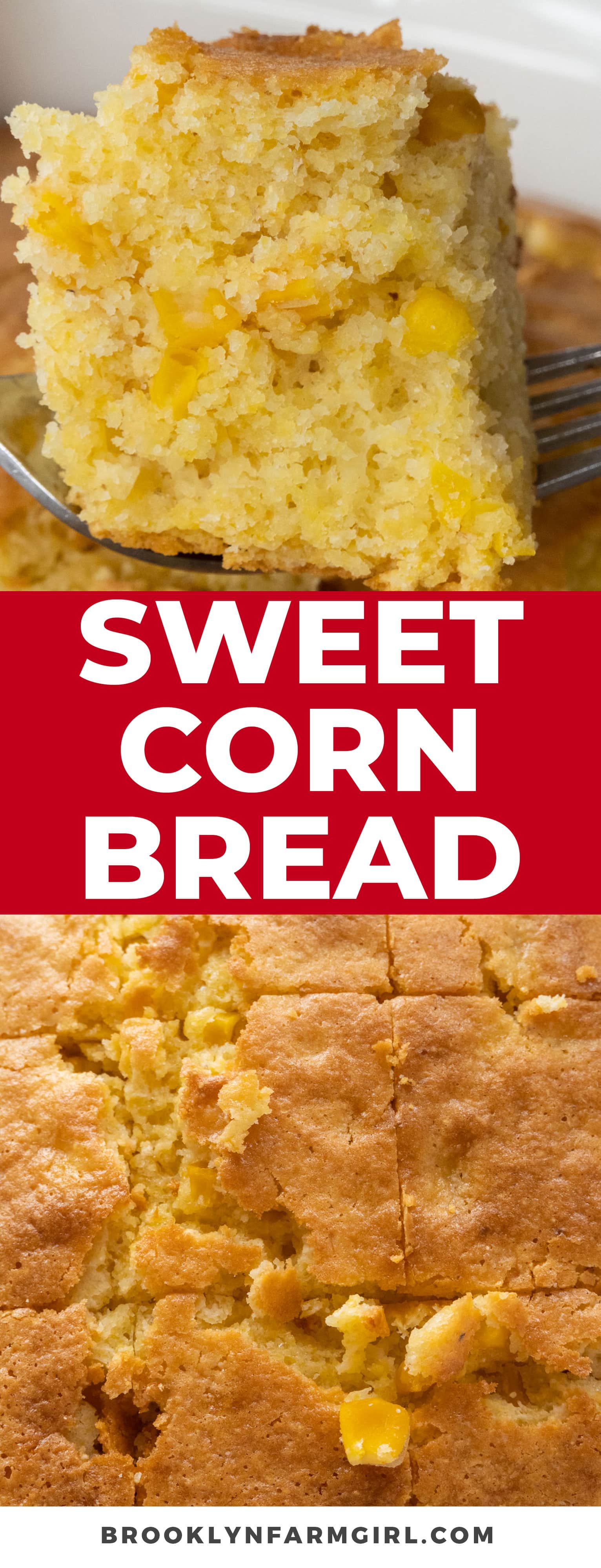 Easy Sweet Cornbread (made with Jiffy) - Brooklyn Farm Girl