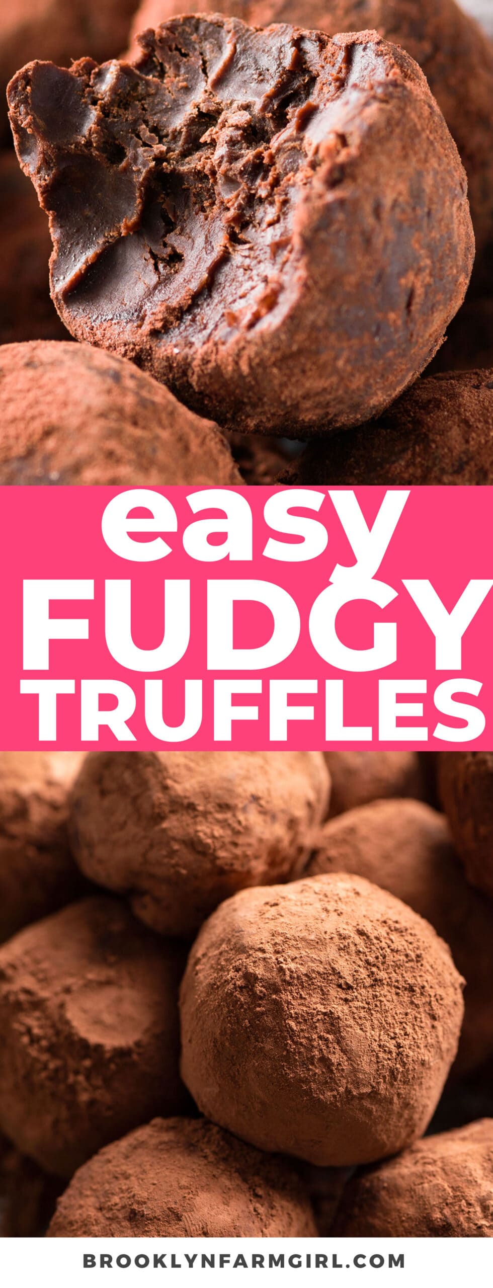 Fudgy Chocolate Truffles - Brooklyn Farm Girl