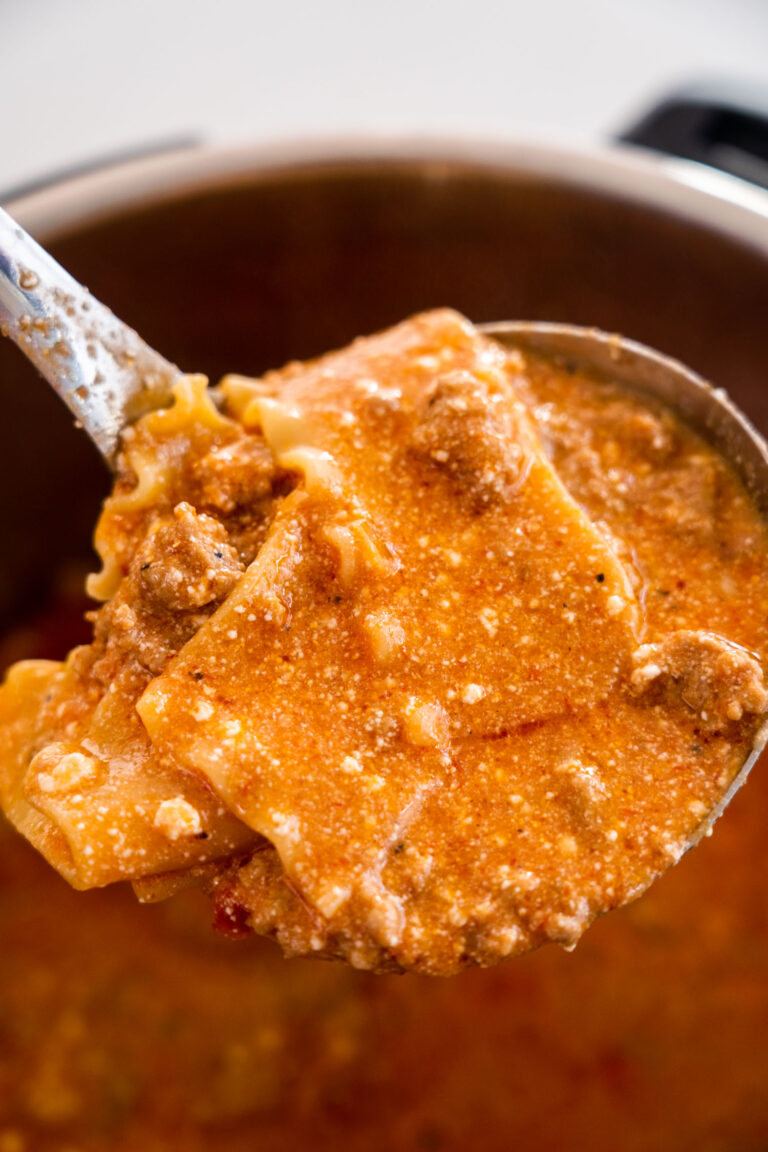 Instant Pot Lasagna (30 minutes) - Brooklyn Farm Girl