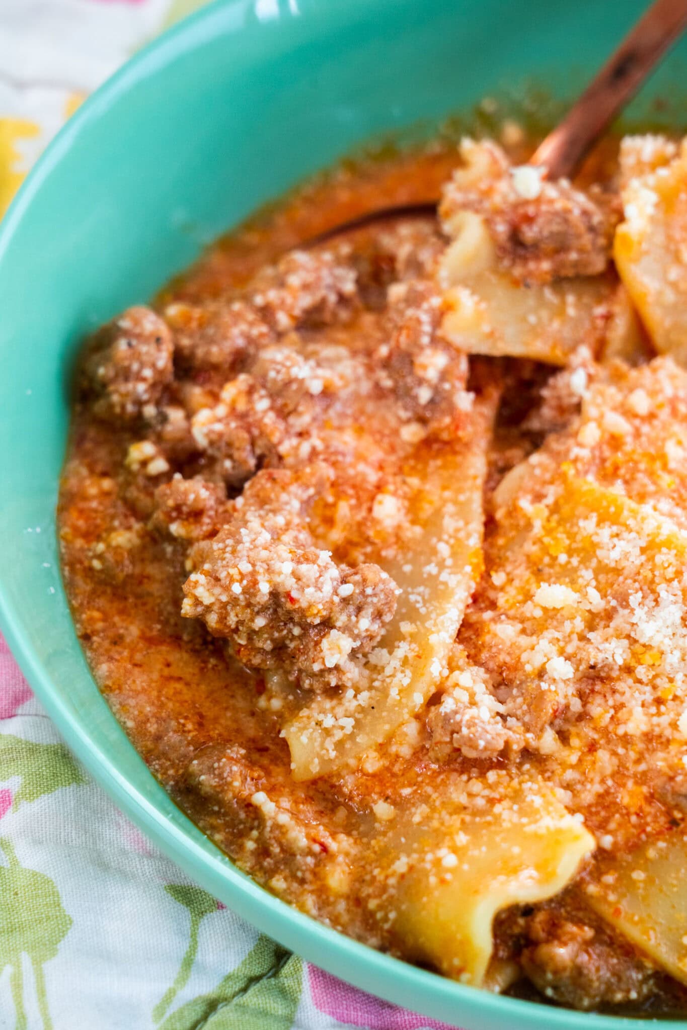 Instant Pot Lasagna (30 minutes) - Brooklyn Farm Girl